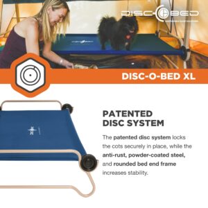 Disc-O-Bed Extra Large, with 2 Side Organizers, Navy