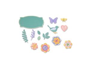 sizzix spring things dies, one size, multicolor