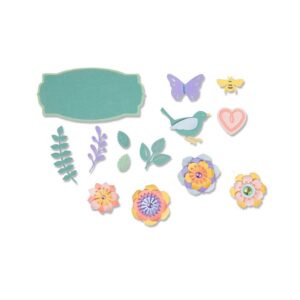 Sizzix Spring Things Dies, One Size, Multicolor