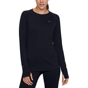 under armour women's coldgear® base 4.0 crew sm black