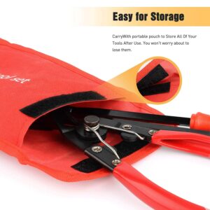 GOOACC 3 Pcs Clip Pliers Set & Fastener Remover - Auto Upholstery Combo Repair Kit with Storage Bag for Car Car Panel Dashboard