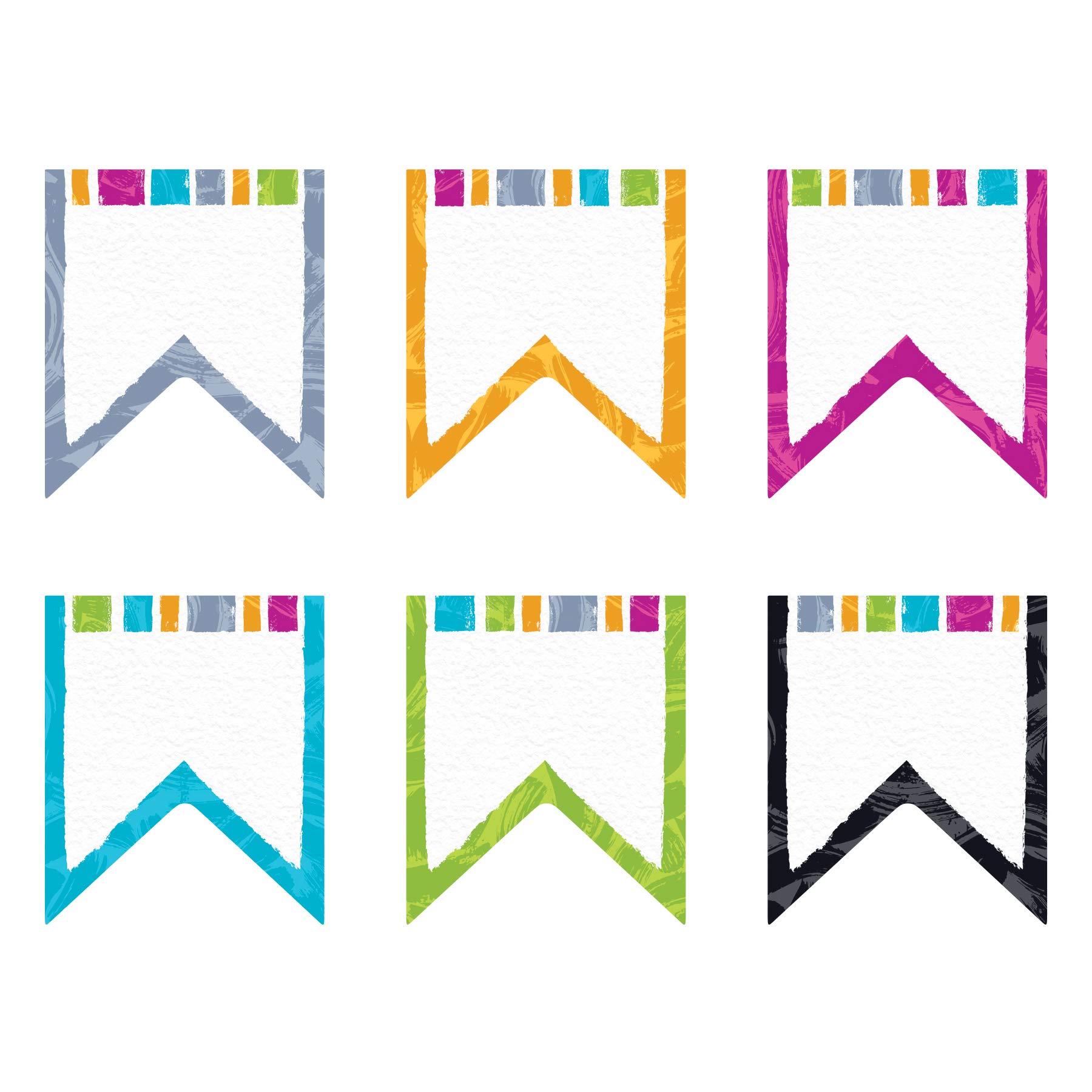 Color Harmony Pennants Classic Accents® Variety Pack, 36 Count