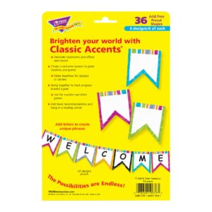 Color Harmony Pennants Classic Accents® Variety Pack, 36 Count