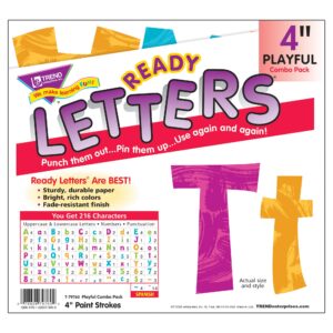 Paint Strokes 4" Playful Combo Ready Letters®