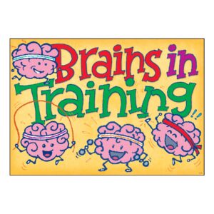 brains in training argus® poster, 13.375" x 19"