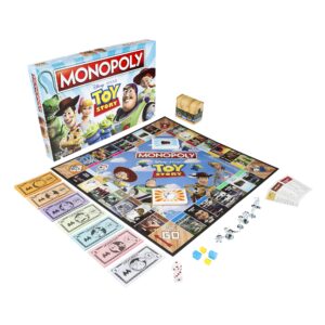 Monopoly Toy Story Board Game Family and Kids Ages 8+, Brown/A