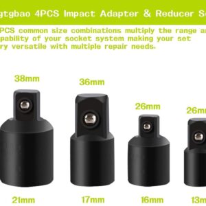 12pcs Drill Socket Adapter and Reducer Set, Extension Set Turns Power Drill Into High Speed Nut Driver. 1/4", 3/8", and 1/2" Drive …