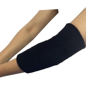 couver thick volleyball elbow protector sleeve 9" long, black