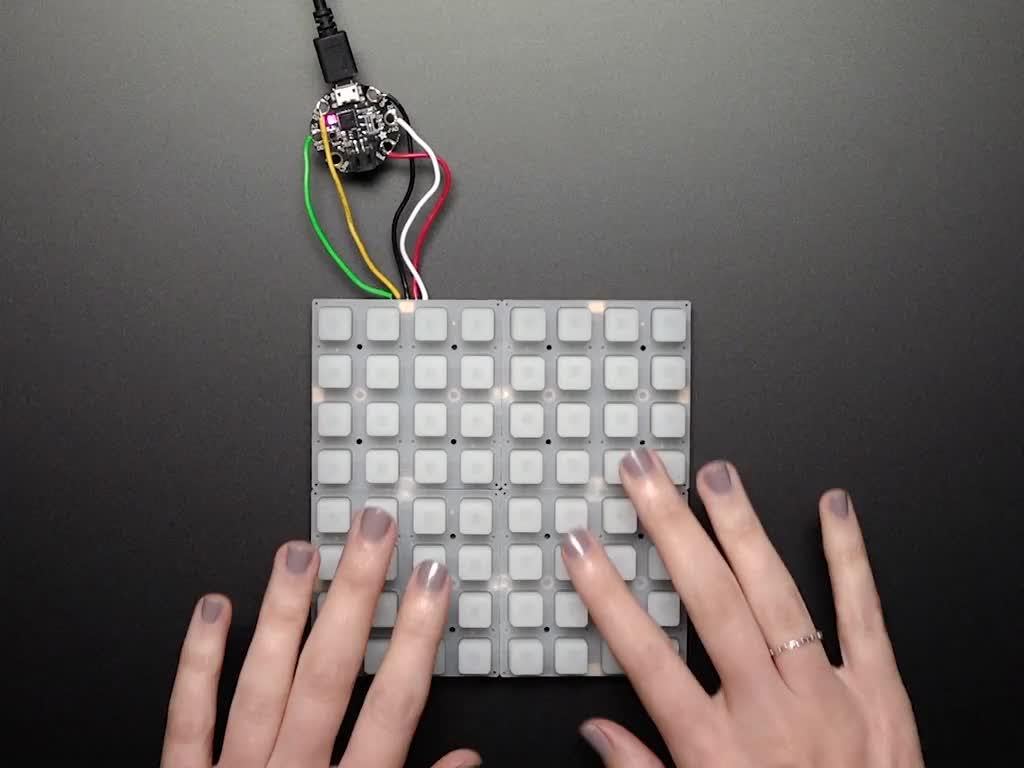 Adafruit NeoTrellis RGB Driver PCB for 4x4 Keypad (3954)