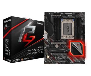 asrock socket tr4 amd x399, with chips atx gaming motherboard x399 phantom gaming 6