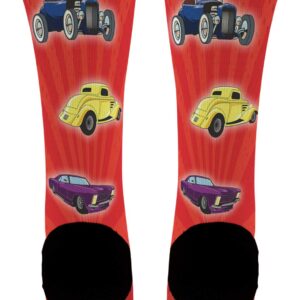 Classic Car Lover Gifts for Men and Women Classics Sock Car Novelty Gifts 1-Pair Novelty Crew Socks