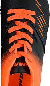 Vizari Liga FG Soccer Shoes for Kids, Firm Ground Outdoor Soccer Shoes for Kids (8, Black/Orange)