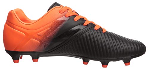 Vizari Liga FG Soccer Shoes for Kids, Firm Ground Outdoor Soccer Shoes for Kids (8, Black/Orange)