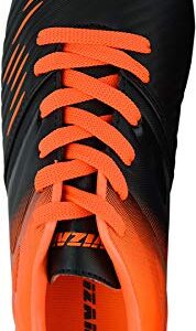 Vizari Liga FG Soccer Shoes for Kids, Firm Ground Outdoor Soccer Shoes for Kids (8, Black/Orange)