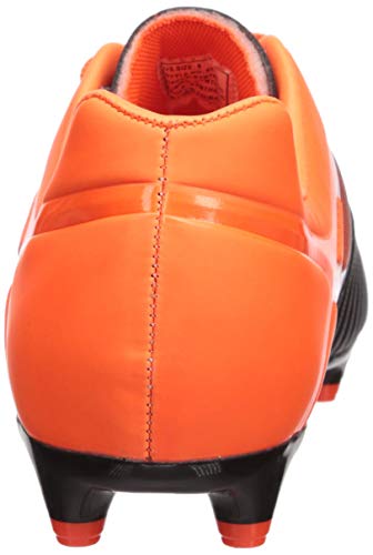 Vizari Liga FG Soccer Shoes for Kids, Firm Ground Outdoor Soccer Shoes for Kids (8, Black/Orange)