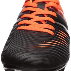 Vizari Liga FG Soccer Shoes for Kids, Firm Ground Outdoor Soccer Shoes for Kids (8, Black/Orange)