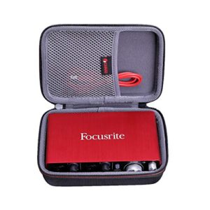 xanad case for focusrite scarlett solo or 2i2 (3nd gen) audio interface -hard eva storge bag