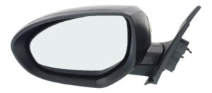 kool-vue mirror compatible with 2010-2013 mazda 3, 2010 3 sport and 2012-2013 3 sport driver side with manual folding