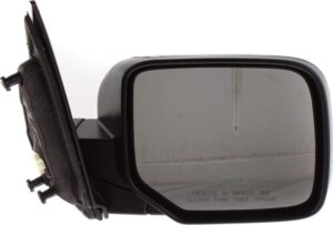 kool-vue mirror compatible with 2009-2015 honda pilot passenger side manual folding, heated, paintable, power glass