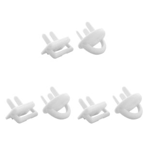 6pcs safety outlet covers | safe & secure electric plug protectors | sturdy childproof socket covers for home & office | easy installation | protect toddlers & babies - white