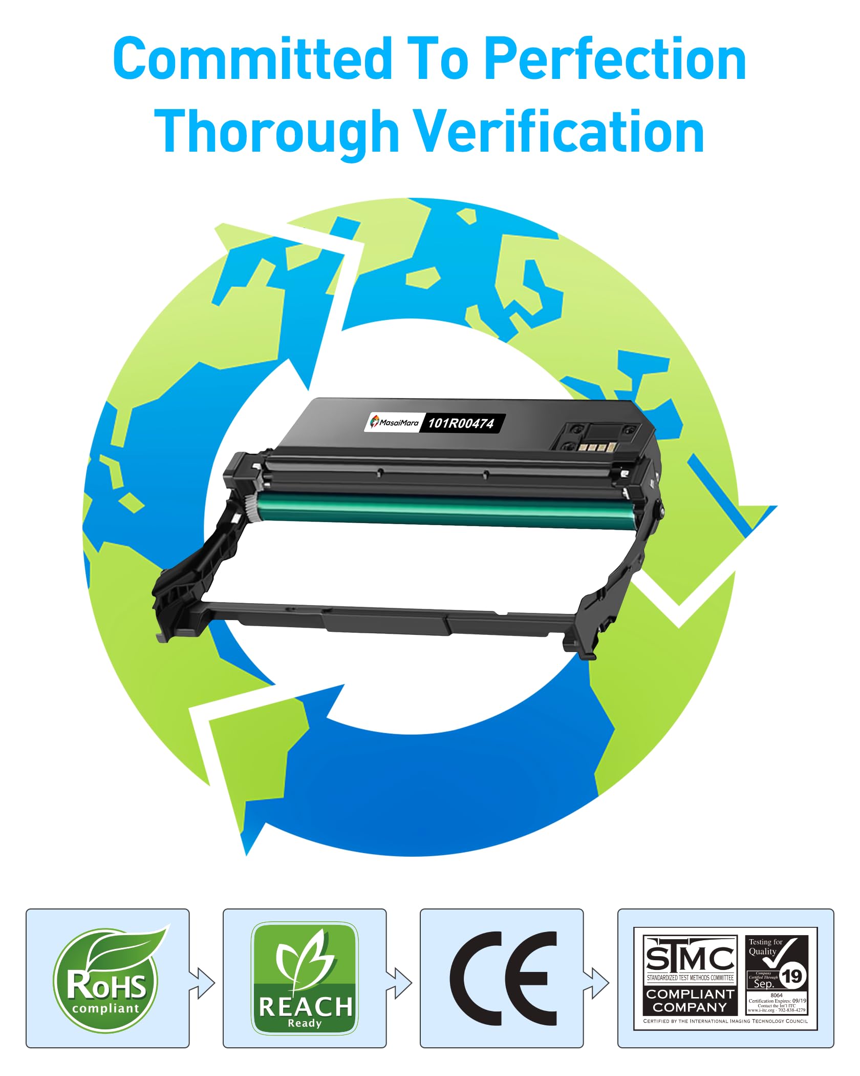 BAISINE Compatible 3215 101R00474 Drum Cartridge Replacement for Xerox 101R00474 Phaser 3260 3260DNI 3260DI WorkCentre 3215 3225 3215NI 3225DNI Printer Ink (Drum, 1 Pack)