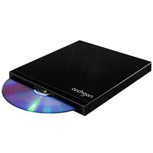 archgon md-9105-u2 slot-in external dvd/cd writer burner, high speed data transfer for laptop/desktop/macbook/mac os/windows10/8/7/xp