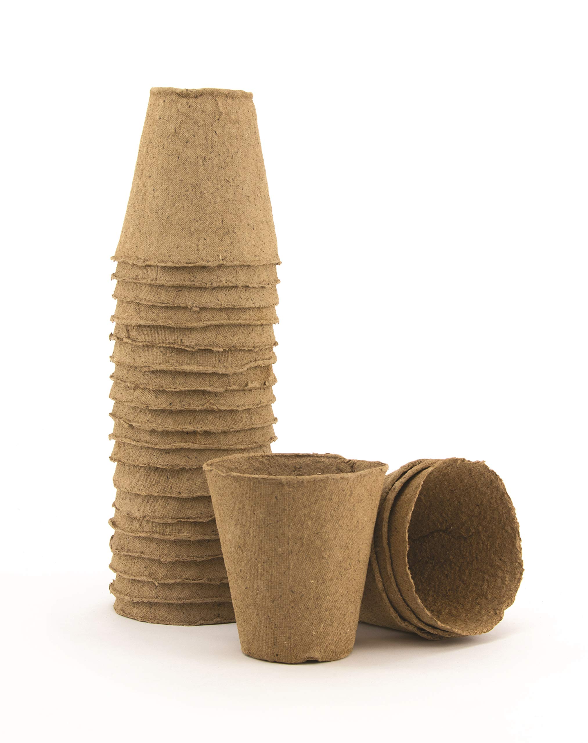 Burpee Biodegradable 3" Round Natural Fiber, 20 pots