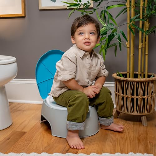 Summer Infant 3-in-1 Train with Me Potty Seat Topper and Stepstool for Toddler Training and Beyond Easy to Empty and Clean Space Saving, Multicolor, 12.7x7.7x14.8"(Pack of 1)