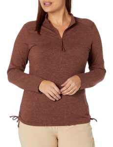 carve designs women's talora cruz top, brunette heather, xl