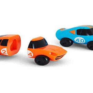 Munchkin® Magnet Motors™ Mix and Match Cars Toddler Bath Toy, 2 Pack, Blue/Orange