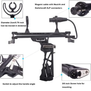 Micolive Microphone Windshield Blimp Windscreen Style Protect Cage and Shock Mount Suspension System Compatible with Rode NTG1 NTG2 NTG3 NTG4 AT875R Line MKE 600 Series Shotgun Microphones etc