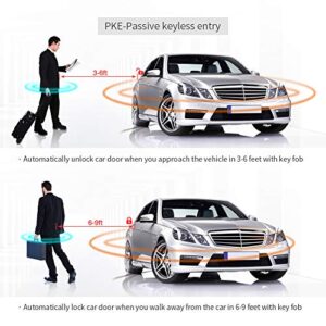 EASYGUARD EC003-NS PKE car Alarm Proximity Entry Push Start Button Remote Engine Start Shock Alarm Warning DC12V