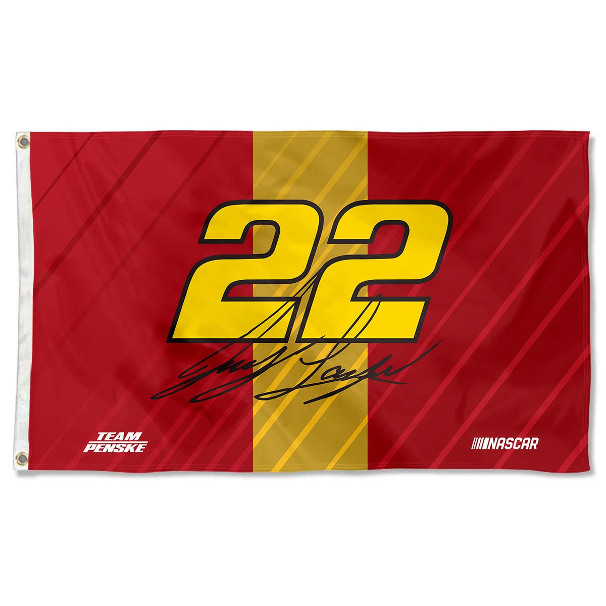 Bayyon Penskes Joey Logano Flag 3x5Feet for Car Fans with Brass Grommets