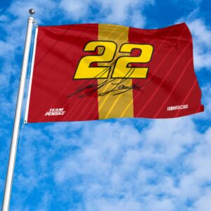 Bayyon Penskes Joey Logano Flag 3x5Feet for Car Fans with Brass Grommets