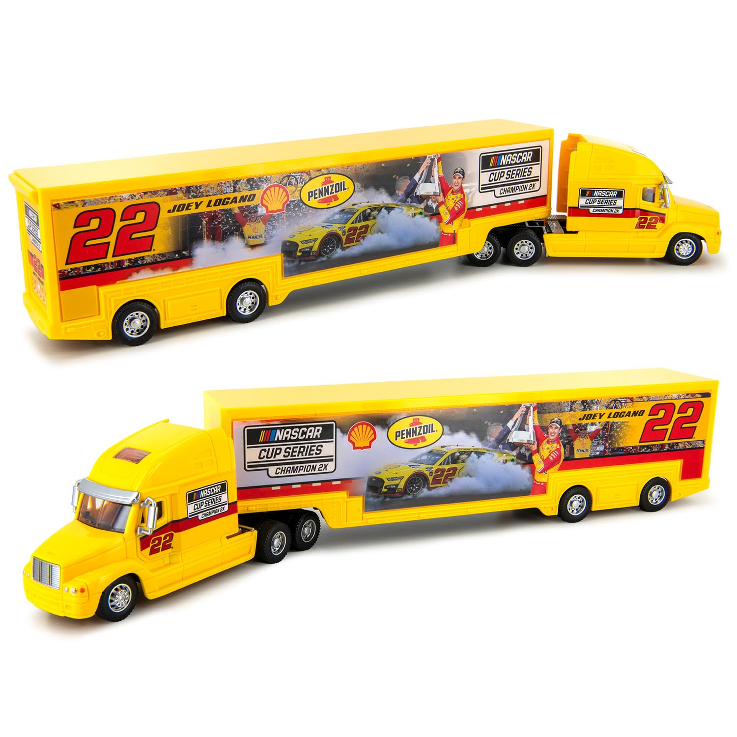 Lionel Racing Joey Logano 2022 Champ Shell Pennzoil NASCAR Authentics Diecast Hauler 1:64 Scale