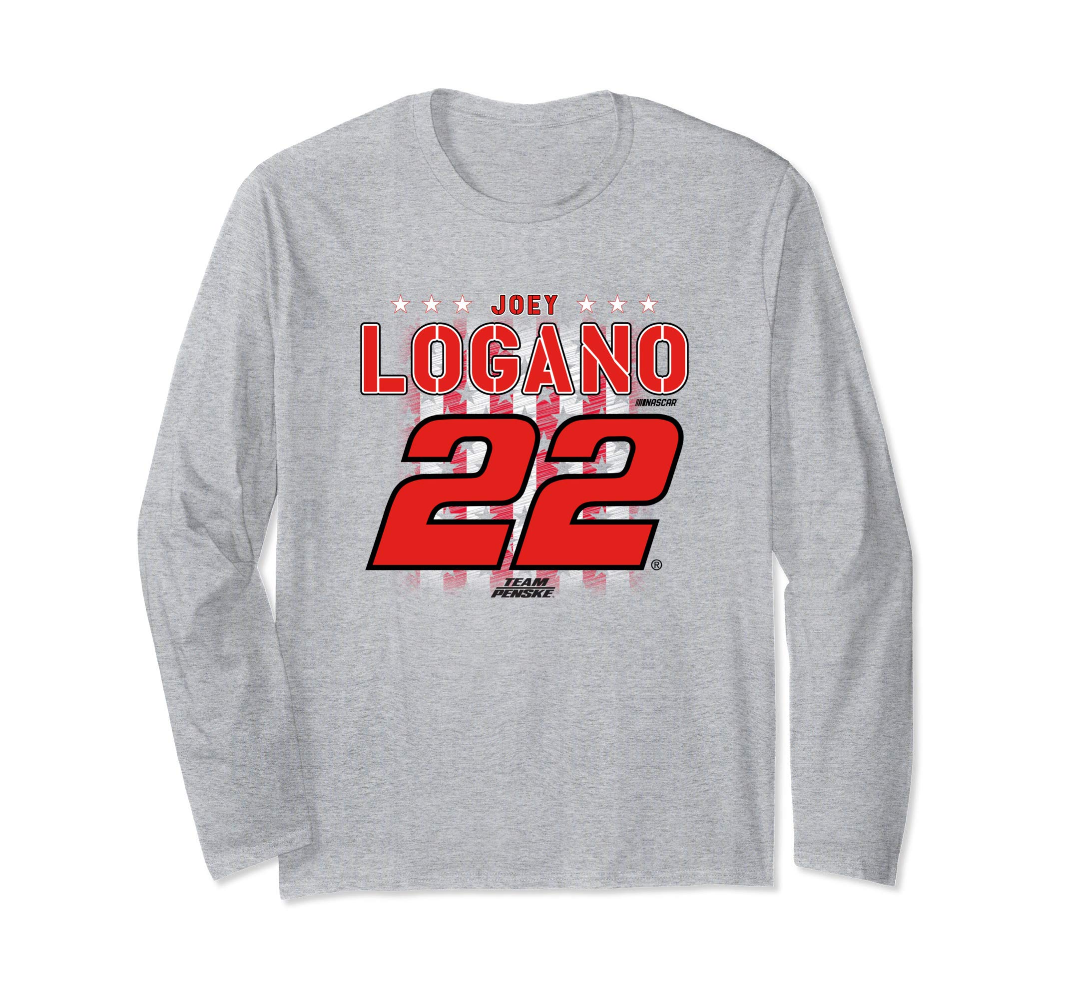 NASCAR - Joey Logano - Flag Long Sleeve T-Shirt