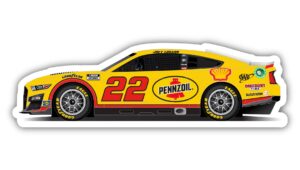 r and r imports nascar #22 joey logano 4-inch vinyl decal stiker car design