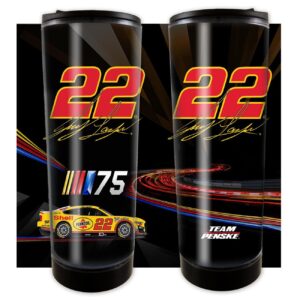 sparta pewter joey logano plastic 14oz tumbler travel mug