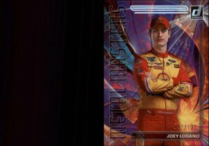 2023 donruss racing metal masters holographic #6 joey logano s199 shell-pennzoil/team penske/ford official nascar trading card (stock photo shown, near mint to mint condition)