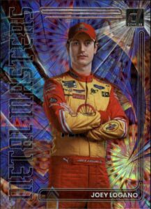 2023 donruss racing metal masters #6 joey logano shell-pennzoil/team penske/ford official nascar trading card (stock photo shown, near mint to mint condition)