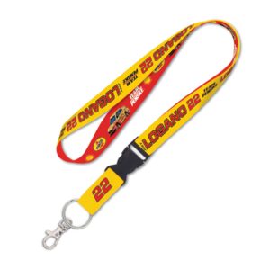 wincraft nascar penske racing joey logano nascar joey logano #22 1" lanyard w/detachable buckle, multi, na, 9903320