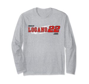 nascar - joey logano - waving flag long sleeve t-shirt