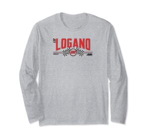 nascar - joey logano - racing flags long sleeve t-shirt