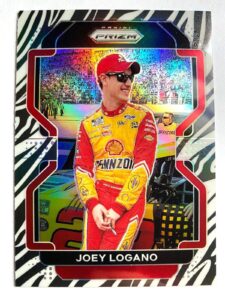 2022 panini prizm racing zebra prizms #51 joey logano