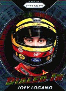 2020 panini prizm dialed in #5 joey logano shell-pennzoil team penske ford nascar racing trading card