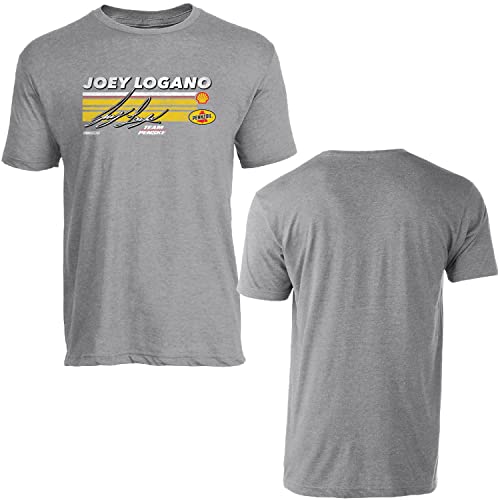 Joey Logano 22 Vintage T-Shirt for Men - Distressed Retro Short Sleeve Automotive Racing Apparel Medium