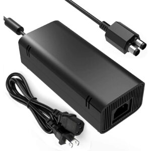 yccsky power supply for xbox 360 slim ac adapter, non-oem replacement, global voltage, led indicator, 135w, 12v-10.83a