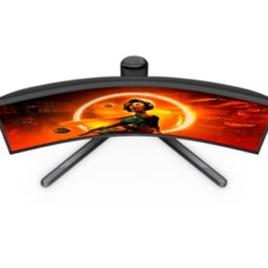 AOC CQ27G3Z 27" Curved Gaming Monitor, QHD 2K 2560x1440, 1000R VA, 240Hz 0.5ms, FreeSync Premium, Height Adjustable Stand, Xbox PS5 Switch, 3-Year Zero-Bright-dot,Black