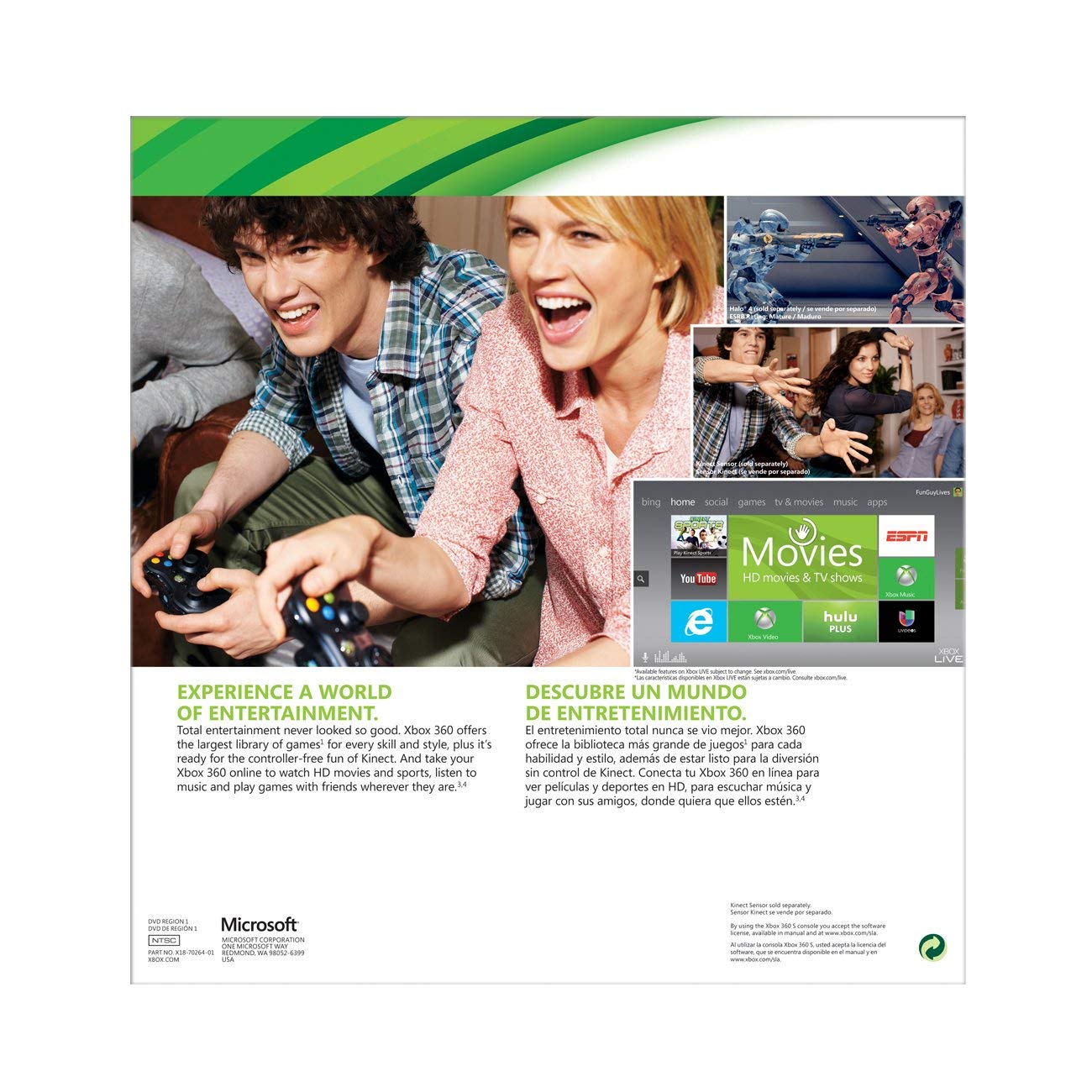 Xbox 360 250GB Spring Value Bundle (Renewed)