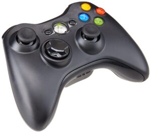 xbox 360 wireless controller black by microsoft (renewed)